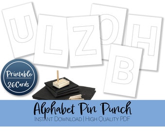 Montessori Fall Pin Punch Activity Fine Motor Preschool | Etsy