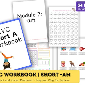 CVC Workbook| Homeschool Resources, Phonics Activity Sight Words ...