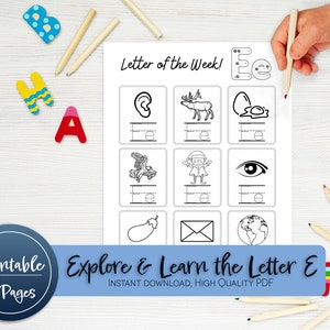 Letter of the Week E - Alphabet Learning, Preschool Worksheets ...