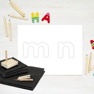 Montessori Alphabet Letter Pin Punch Activity | Fine Motor Preschool ...