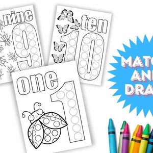 Dab A Dot Printable | Preschool Printable Activity, Coloring, Fine ...