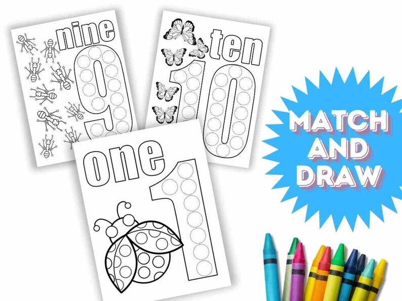 Dab A Dot Printable | Preschool Printable Activity, Coloring, Fine ...