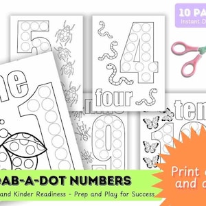 Dab A Dot Printable | Preschool Printable Activity, Coloring, Fine ...