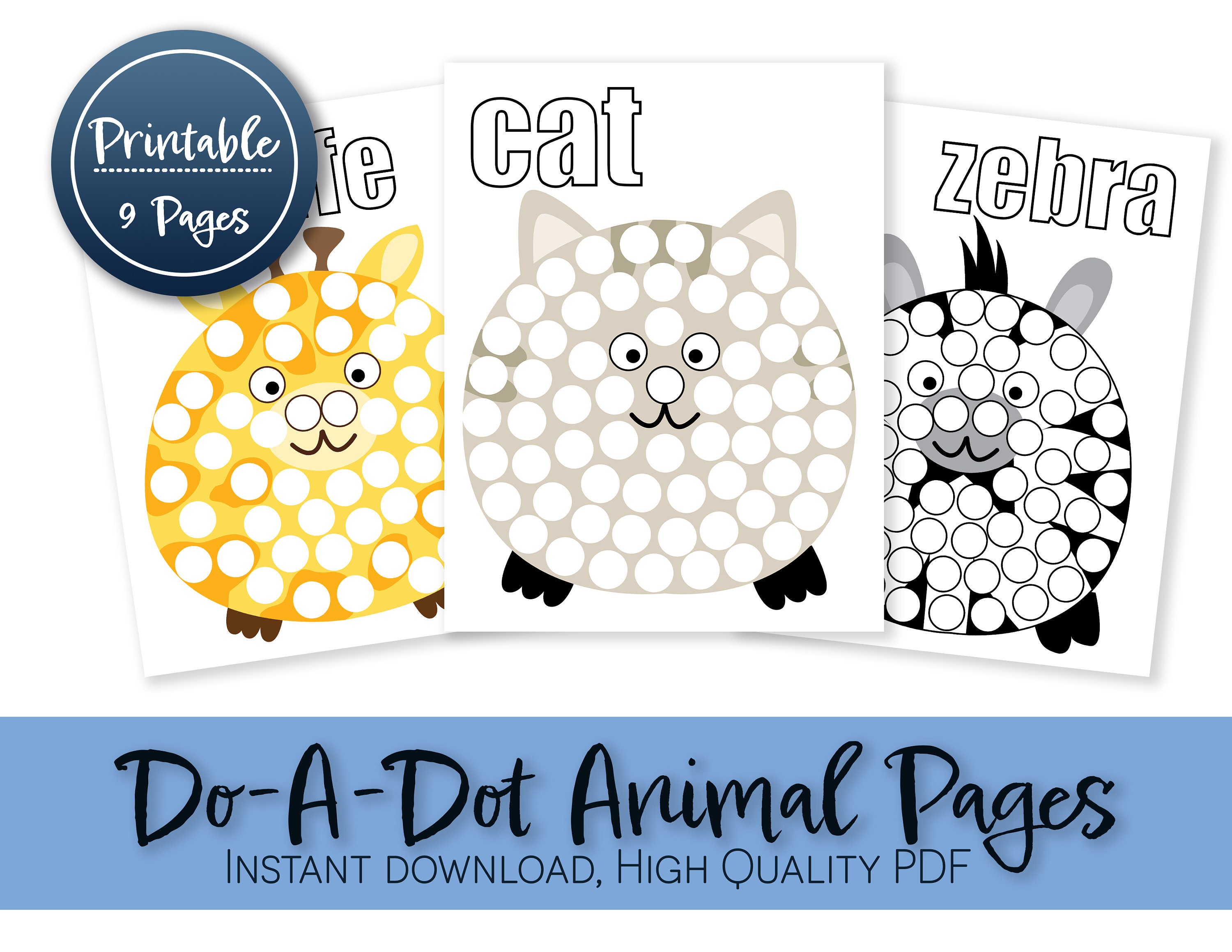 Do A Dot Printable Preschool Printable Activity, Coloring, Fine Motor ...