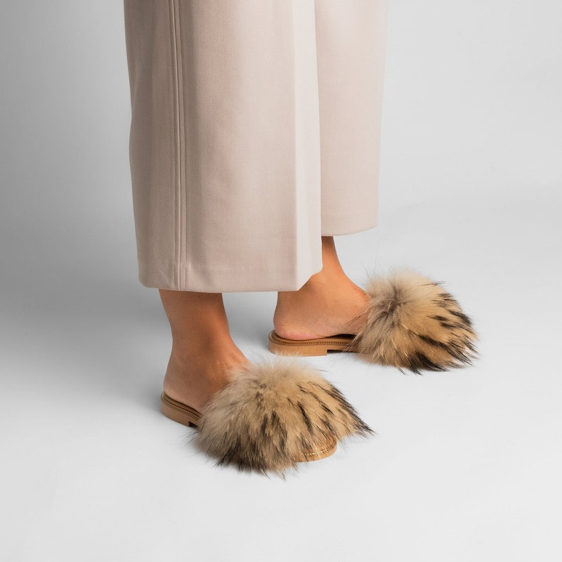 Furry Slides - Etsy