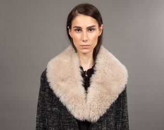 White Fur Collar | Etsy