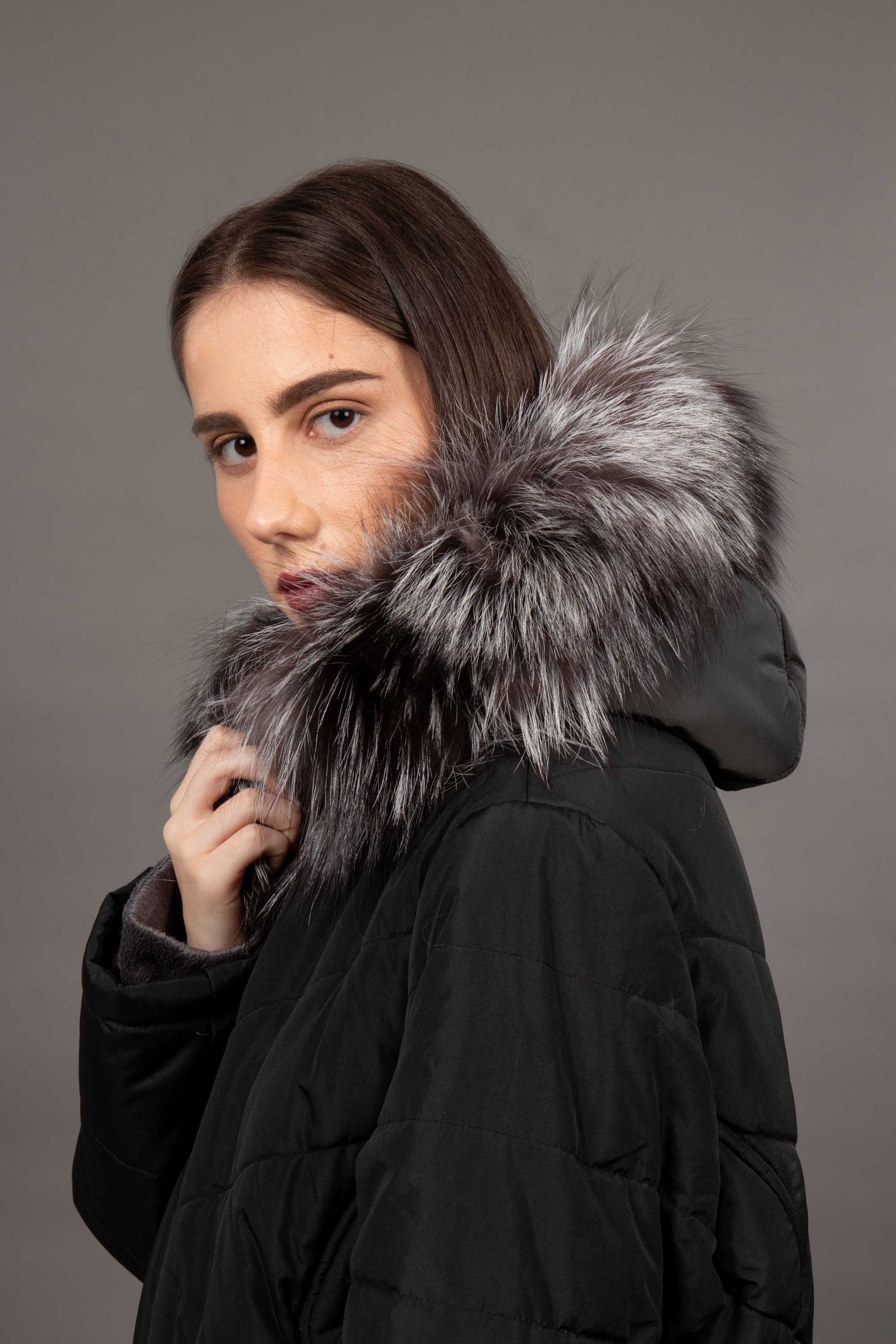 Fox Hood Trim Argente Removable Fluffy Parka Accessory for Refined ...
