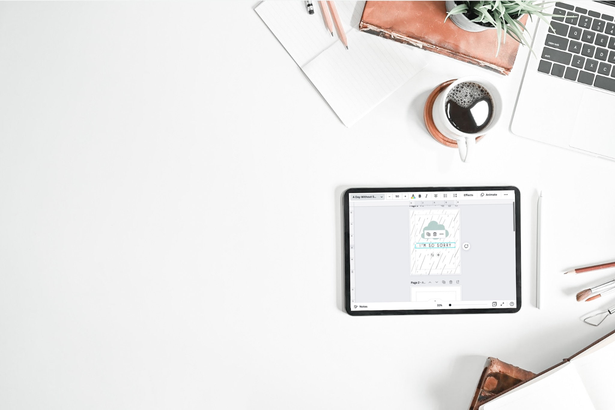 I'm so Sorry, Sympathy Card, Canva Template, DIY Card, Personalized ...