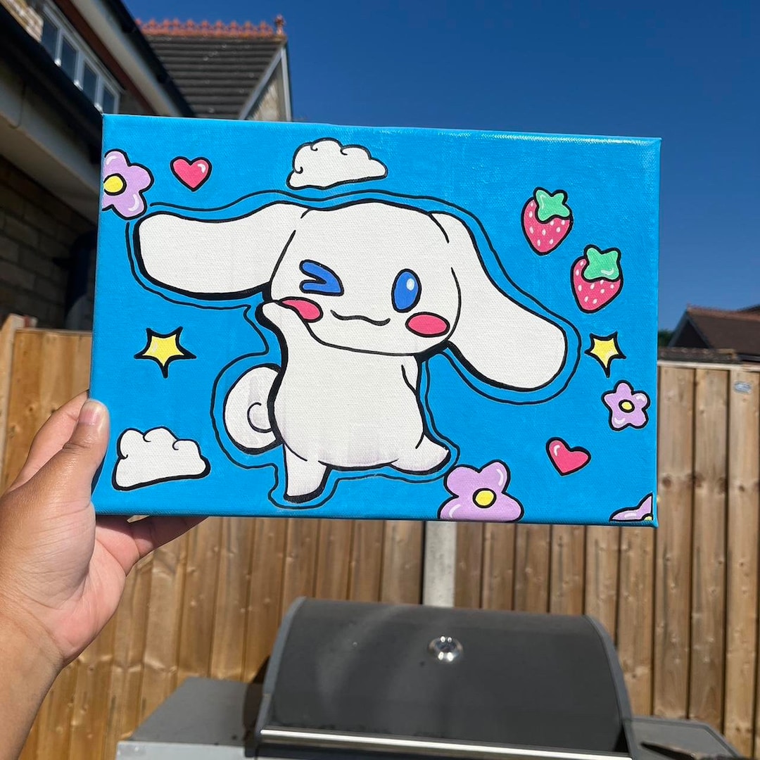Cinnamoroll Hello Kitty Sanrio Painting - Etsy