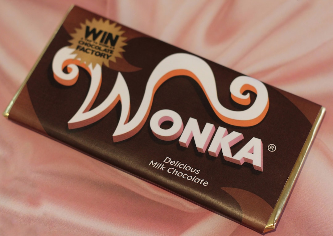 Willy Wonka Delicious Milk Chocolate - Etsy Willy Wonka Delicious Milk Chocolate - Etsy