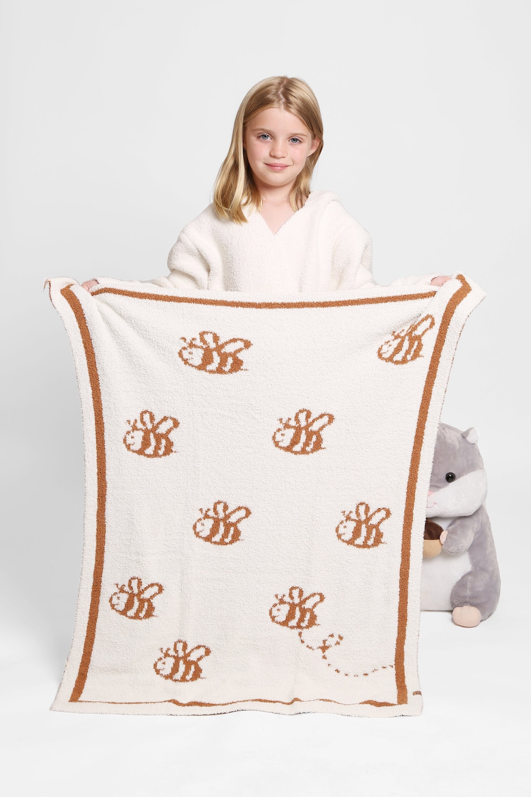 P/S Bees Print Luxury Soft Throw Blanket 29''x35'' Super Soft Throw ...