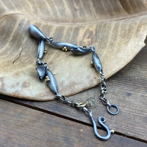 Sultan 24k Solid Gold & Blacked Sterling Silver, Granulated Art ...