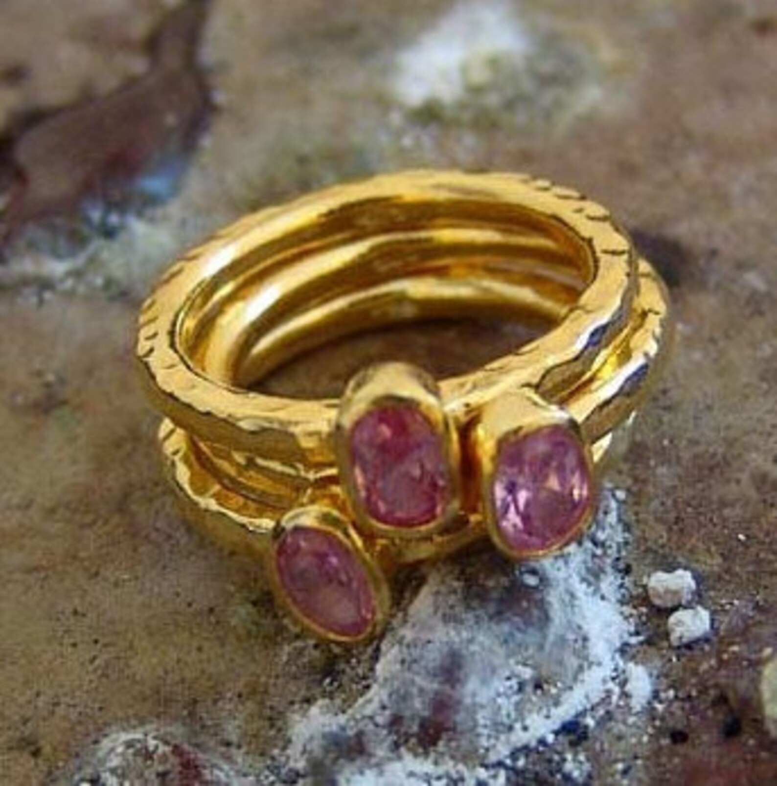 Sultan Pink Topaz Ring Gemstone 925K Sterling Silver Dainty Ring Silver ...