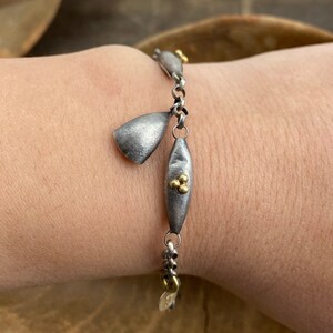 Sultan 24k Solid Gold & Blacked Sterling Silver, Granulated Art ...