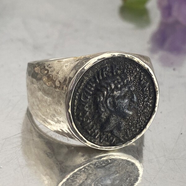 Oxidized Silver Ring - Etsy
