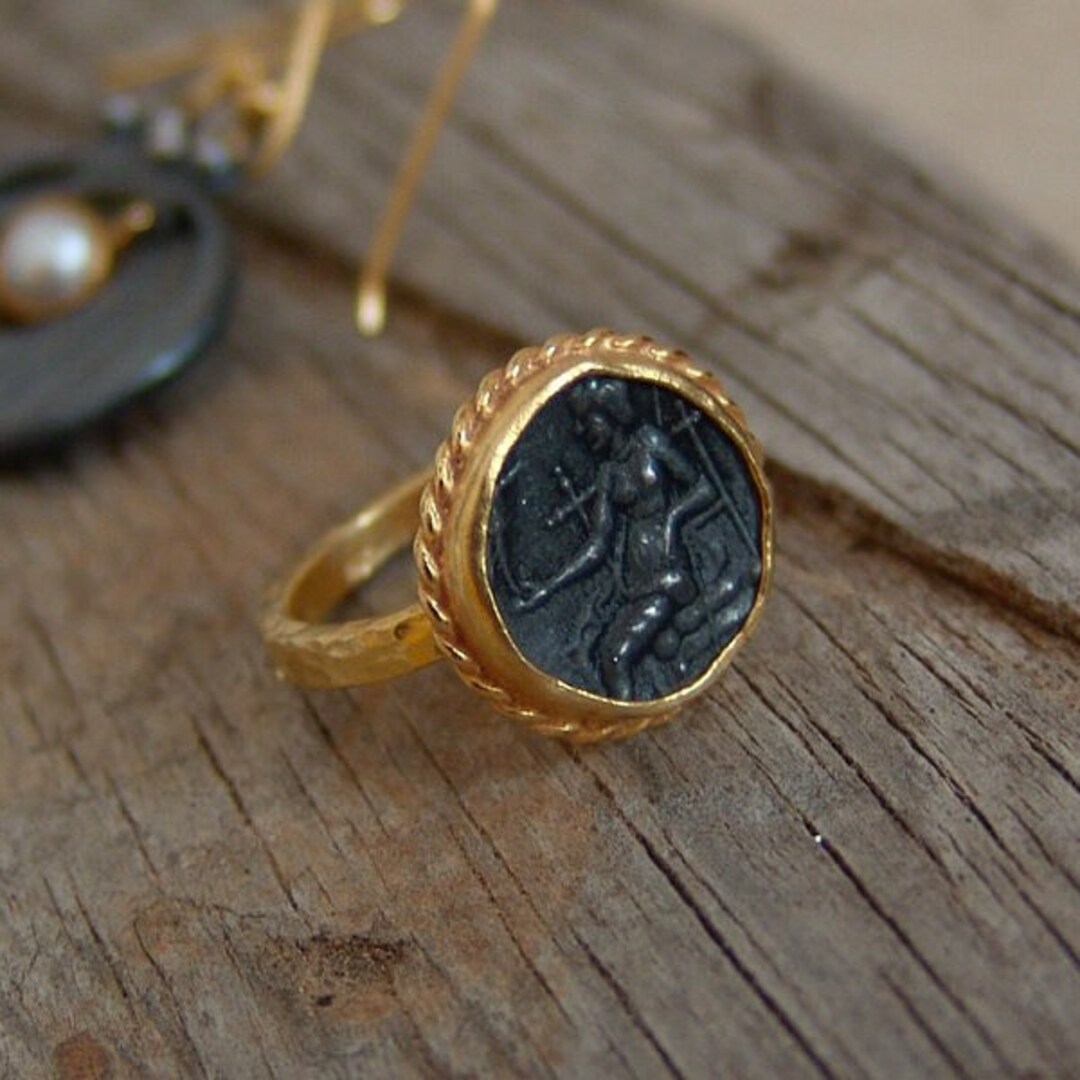 Sultan Signet Ring Roman Coin Ring, Handmade Coin Ring, Gift for Mom ...