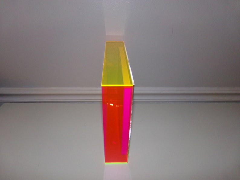 Multi-colored Neon Acrylic Shadowbox - Etsy