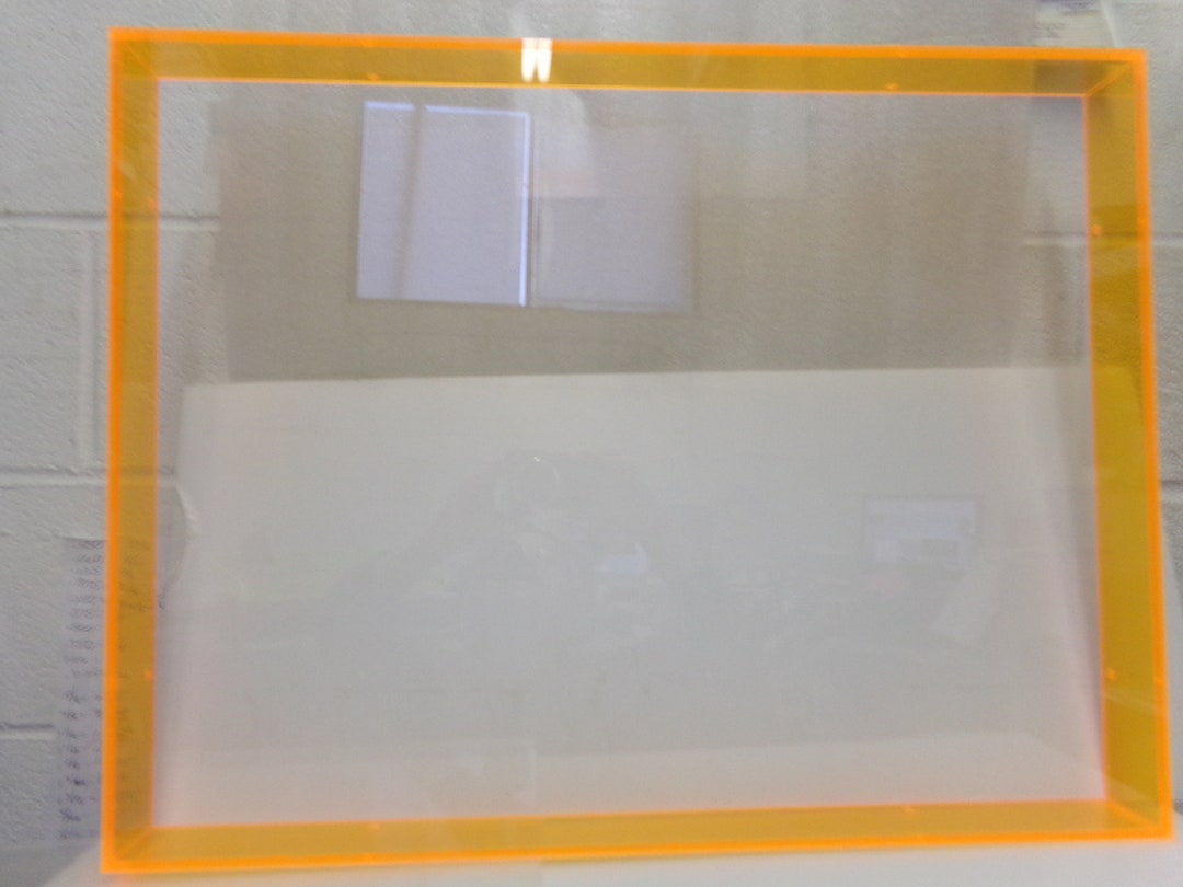 Orange Neon Acrylic Shadowbox - Etsy