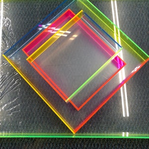 Multi-colored Neon Acrylic Shadowbox - Etsy
