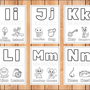 Alphabet Coloring Pages A-Z: Preschool Learning Activity (PDF Download ...