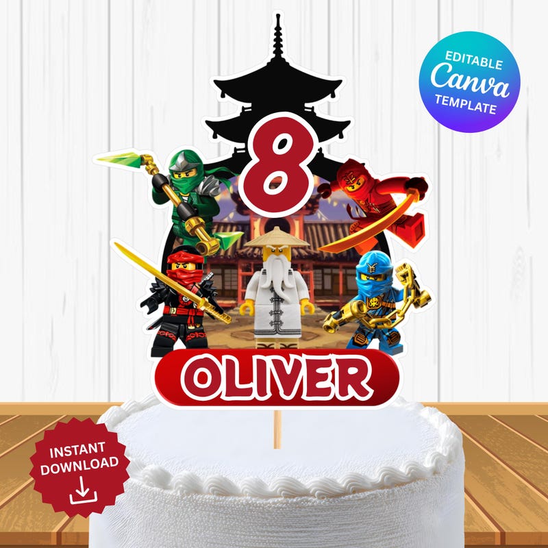 Ninjago Cake Topper - Etsy