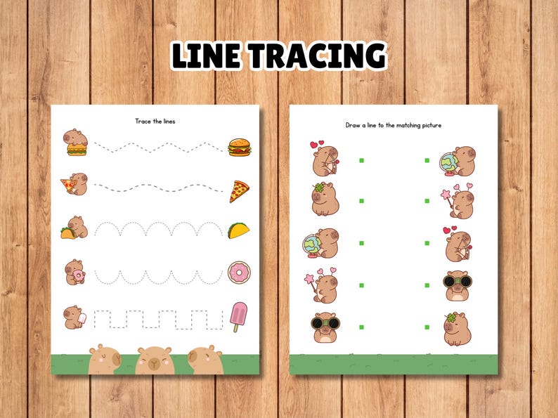Capybara Activities for Kids, Printable Activities for 3-4 Year Old ...
