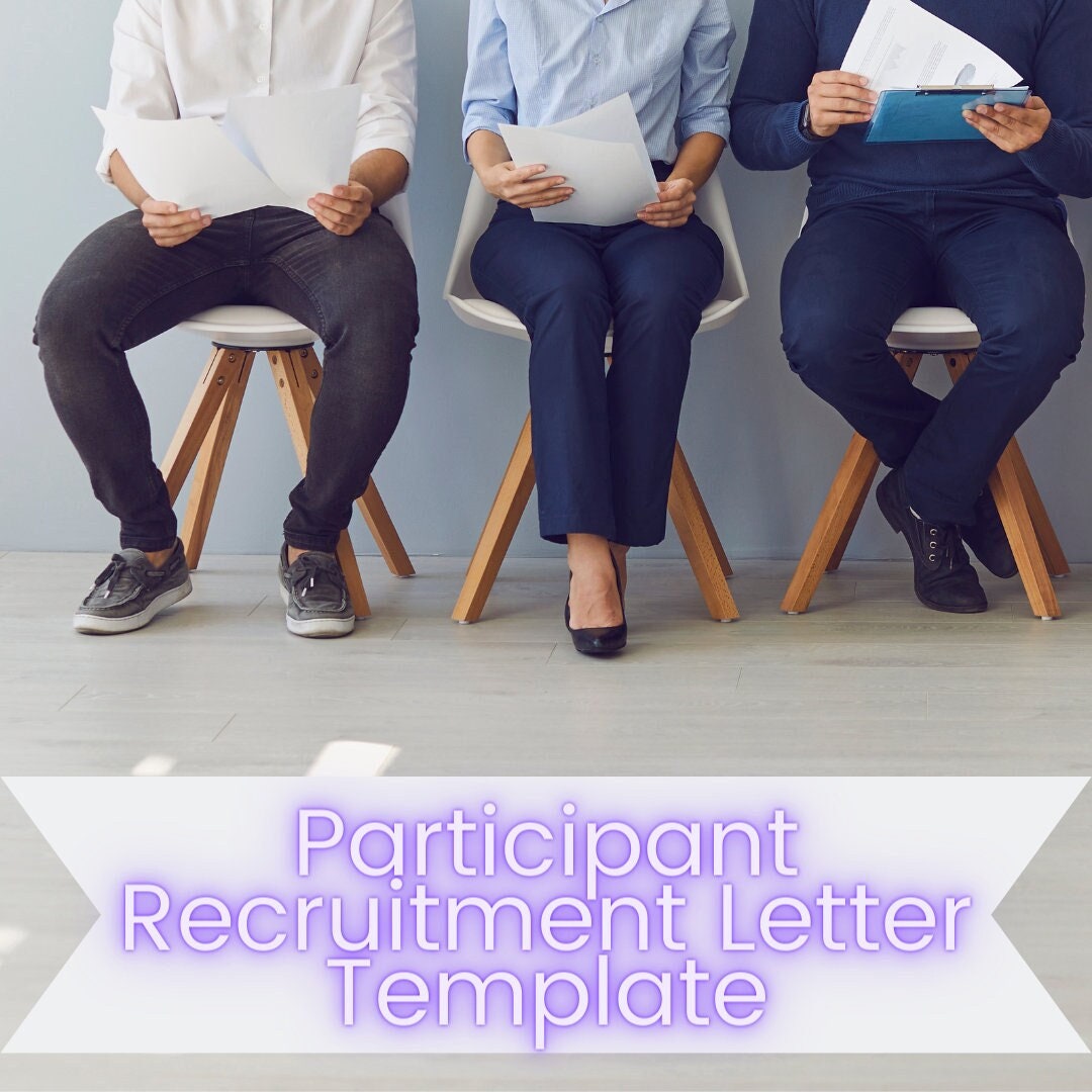 Research Participant Recruitment Letter Template - Etsy