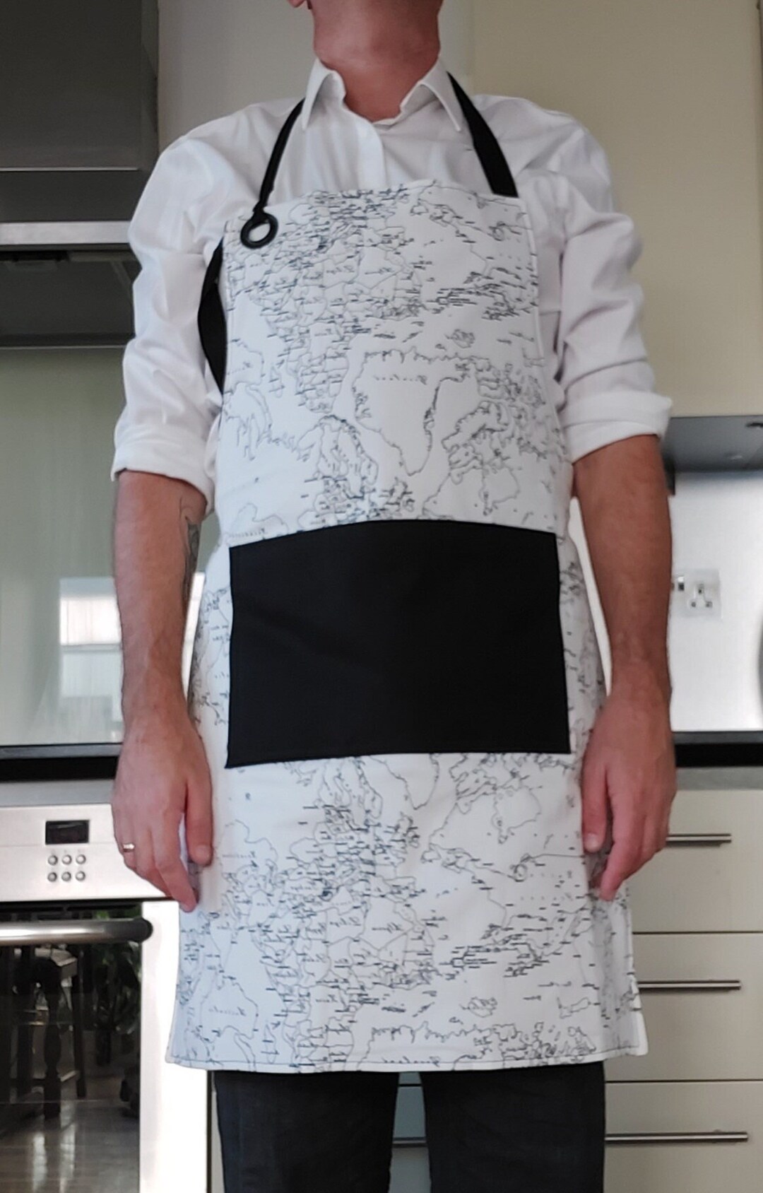 Reversible, Double Layer Apron ROMAN MAP - Etsy