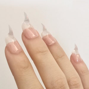 Claw Nail Devil Demon Halloween Creepy Press On/ False Acrylic Handmade ...