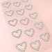 Rhinestone Heart Face Jewels Sticker/ Festival Party Make Up/ Valentine ...