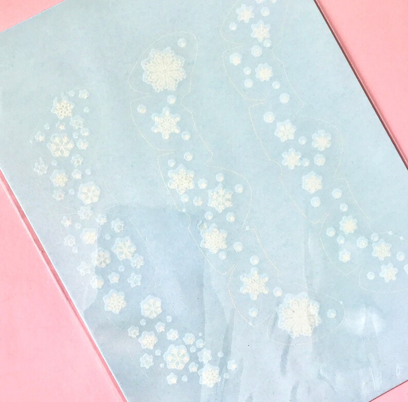 Snowflake Makeup Face Tattoo Sticker Winter/ Temporary Body - Etsy