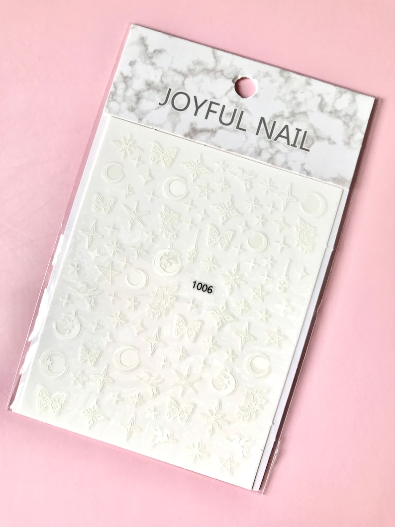 Witchy Weird Nail Decal /moon Star Witch Nail Sticker/ Tarot - Etsy