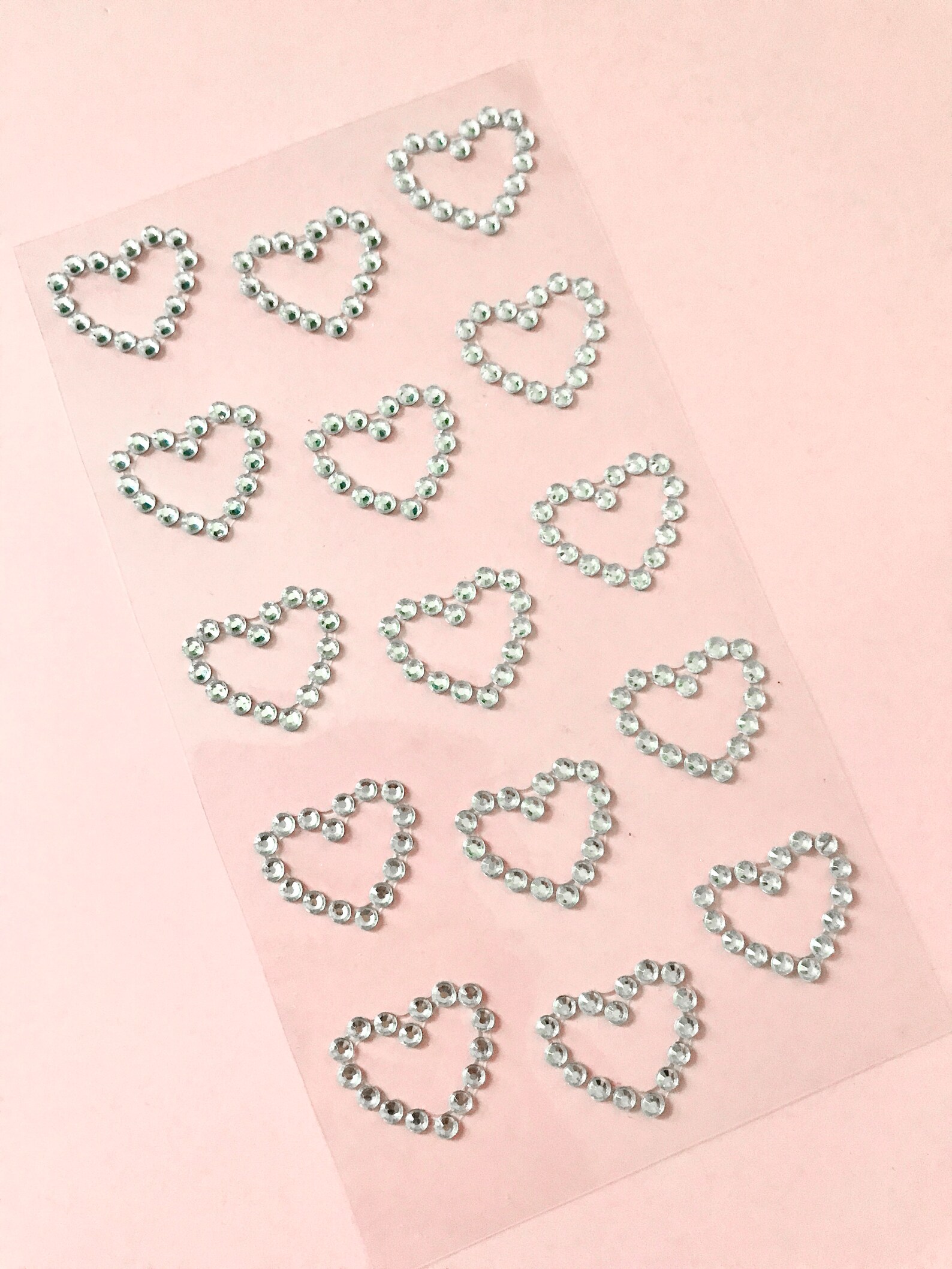 Rhinestone Heart Face Jewels Sticker/ Festival Party Make Up/ Valentine ...