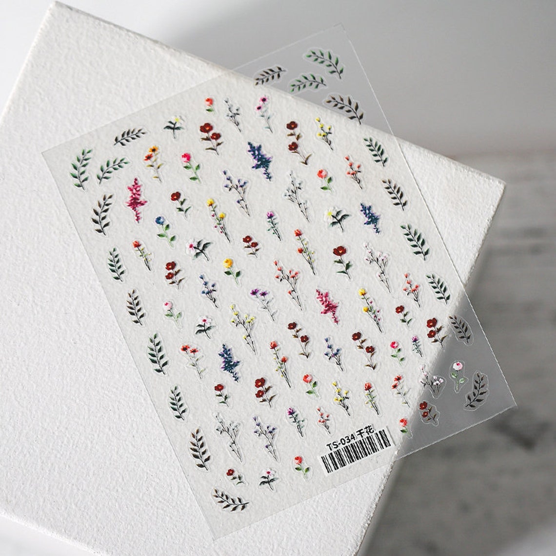 Little Flower Nail Decal Sticker/ Cute Floral Nail Art/ Wild - Etsy