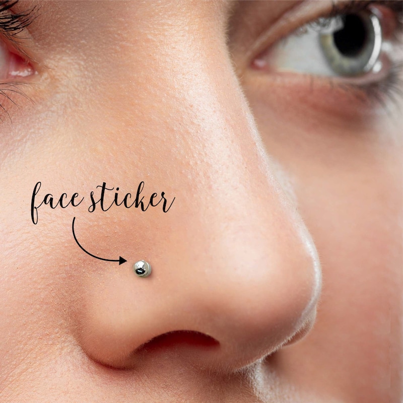 Fake Eyebrow Piercing - Etsy