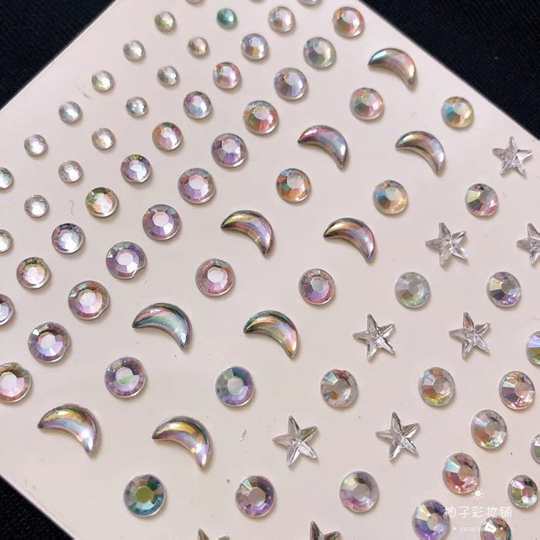 Face Gems Jewels / Face Rhinestone Moon Star Heart/festival Party Make ...