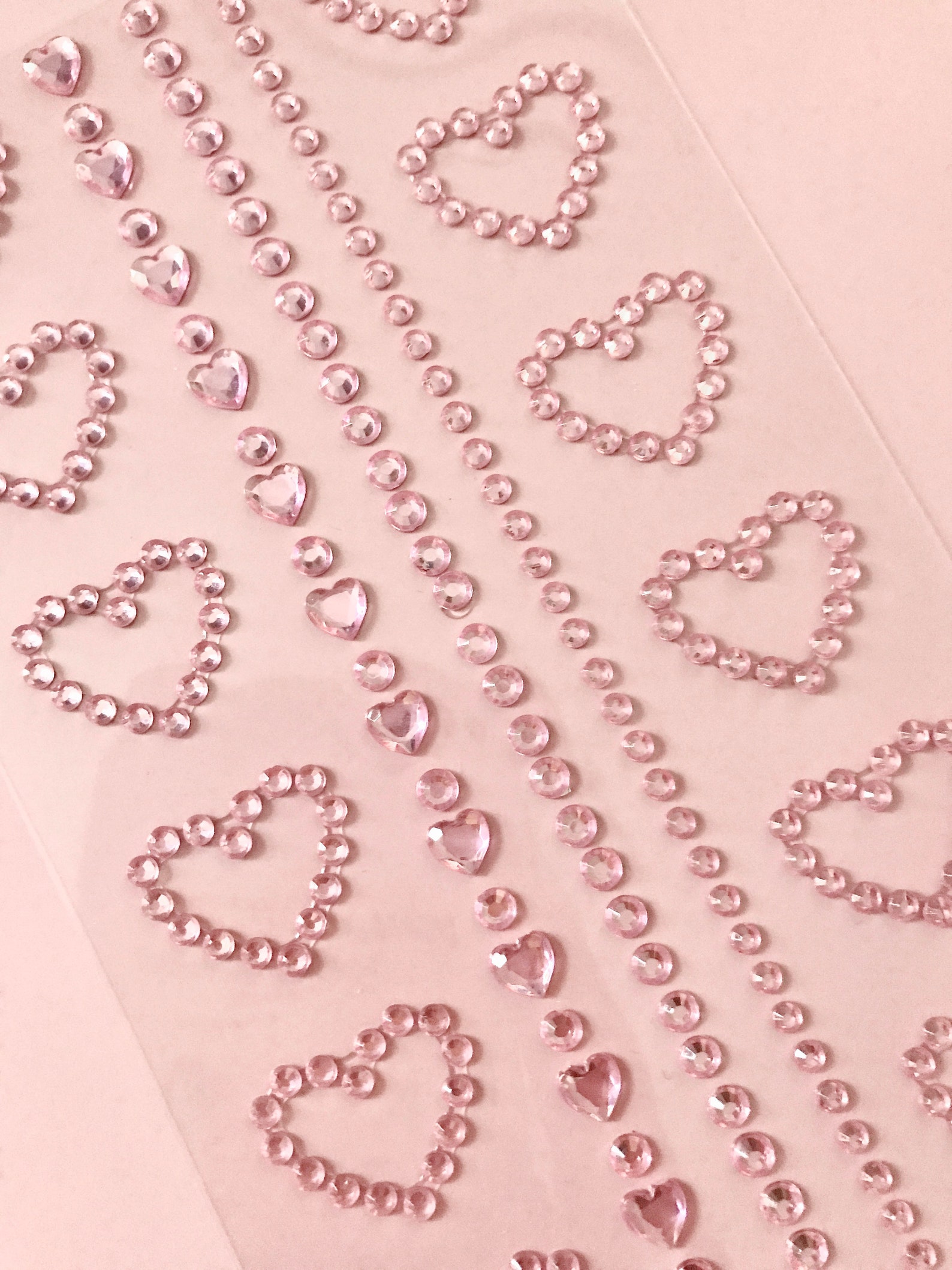 Rhinestone Heart Face Jewels Sticker/ Festival Party Make Up/ Valentine ...