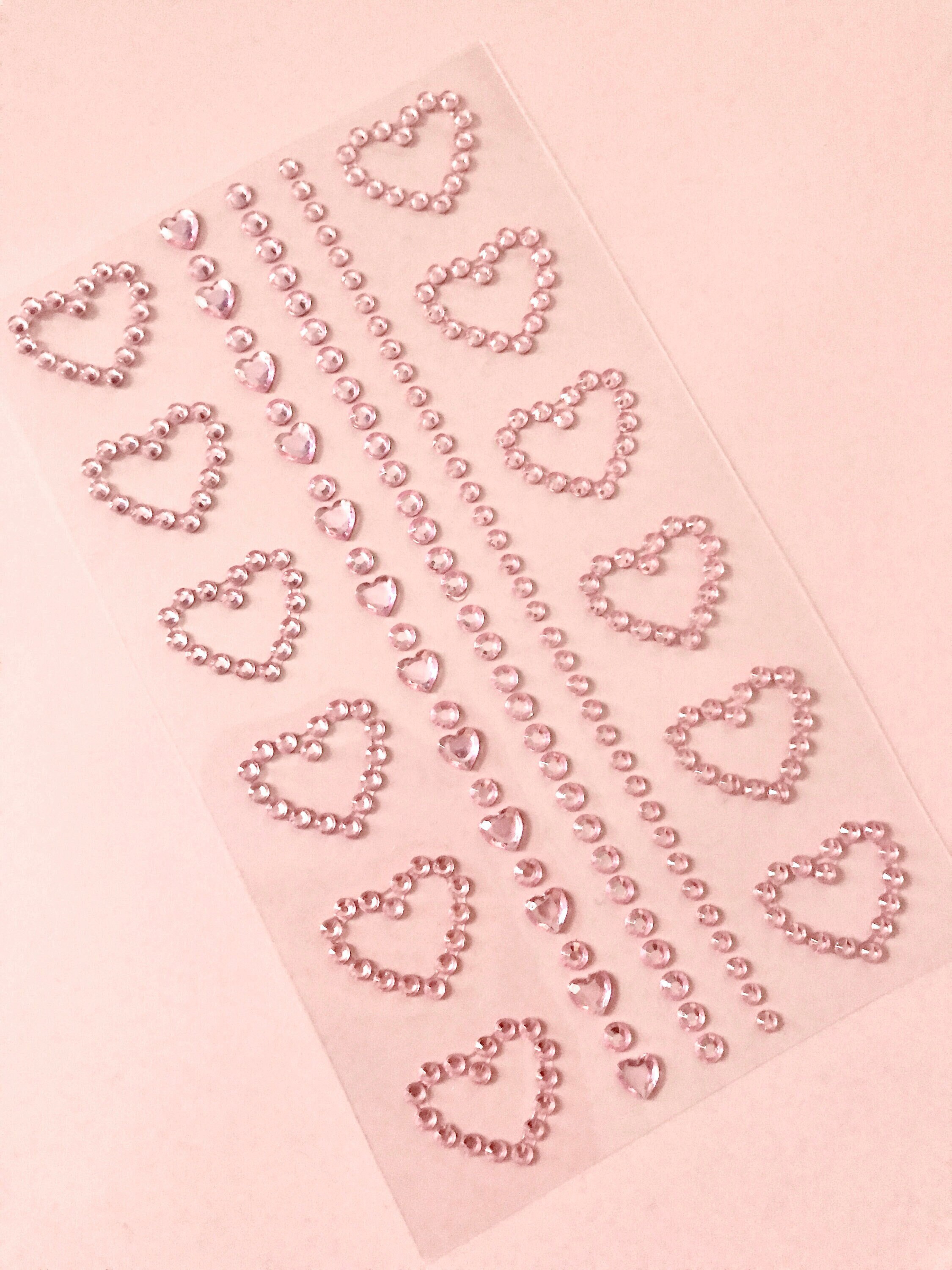 Rhinestone Heart Face Jewels Sticker/ Festival Party Make Up/ Valentine ...