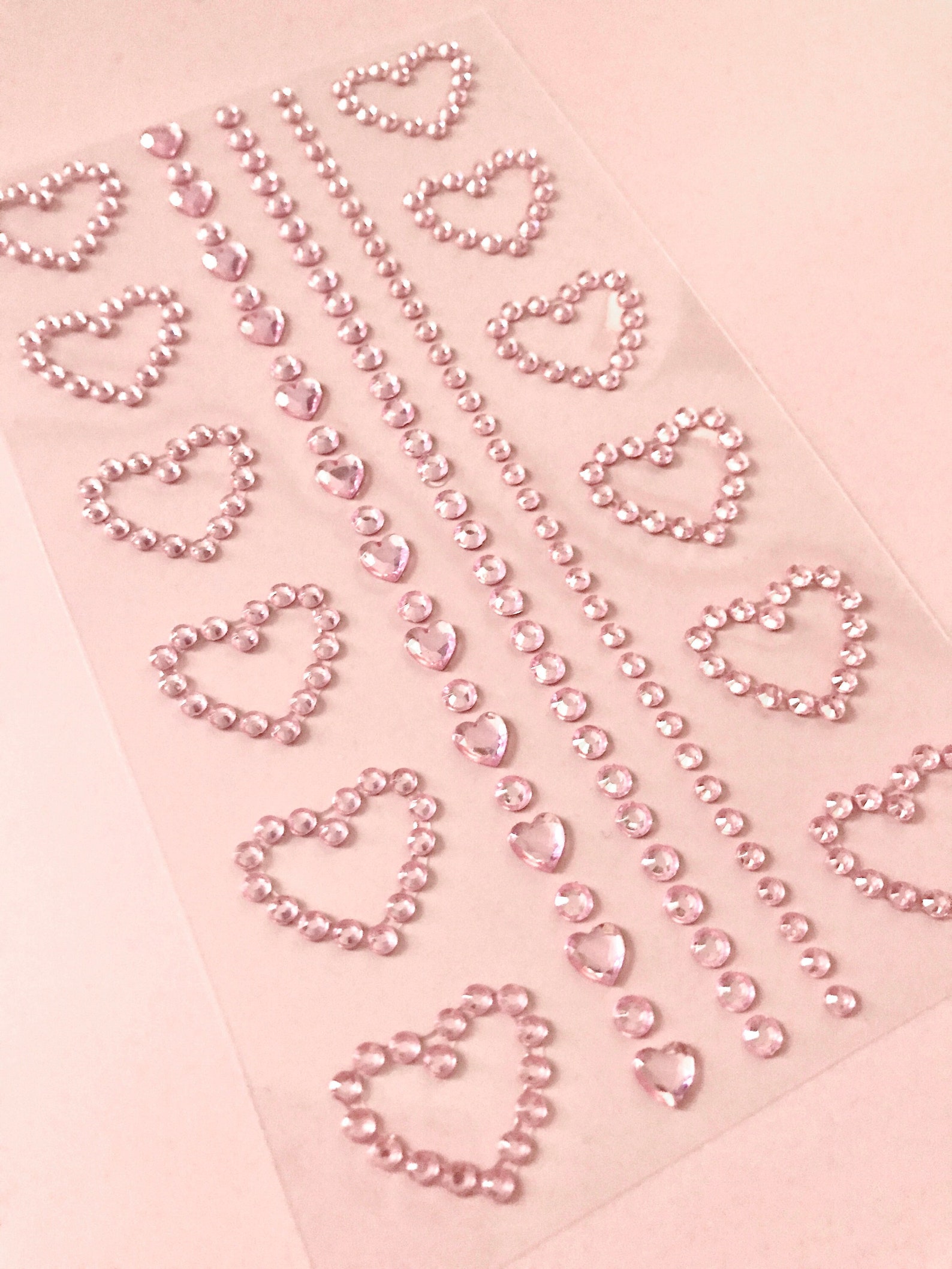 Rhinestone Heart Face Jewels Sticker/ Festival Party Make Up/ Valentine ...