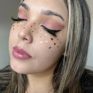 Gold Star Freckle Face Sticker/ Temporary Party Favor/ Gold Freckle ...