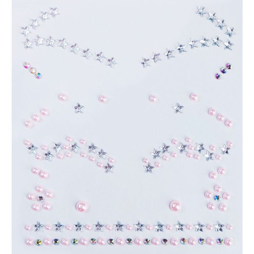 Face Gems Jewels / Face Rhinestone Moon Star Heart/festival - Etsy