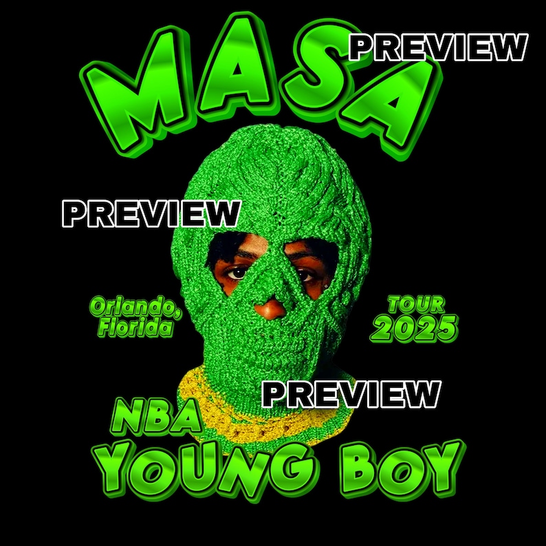 Youngboy Masa Tour 2025 Slime Concert Tee Designs (digital Download ...
