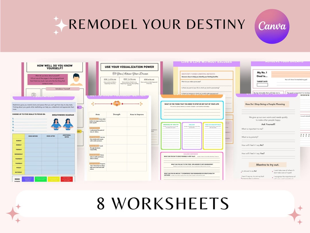 Remodel Your Destiny Worksheet and Journal - Etsy