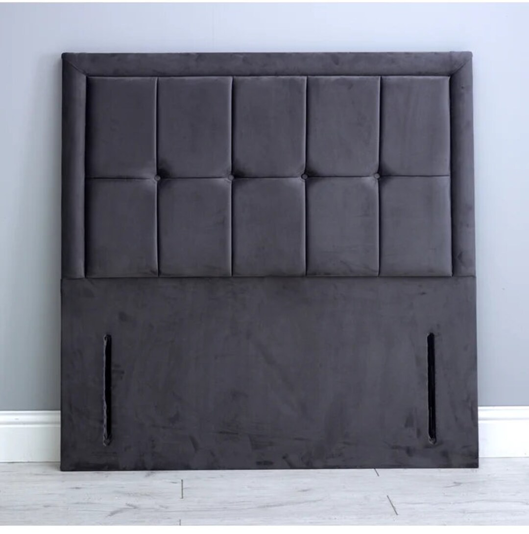 Cube Floor Standing Plush Velvet 54 Inch Headboard 3FT 4FT - Etsy