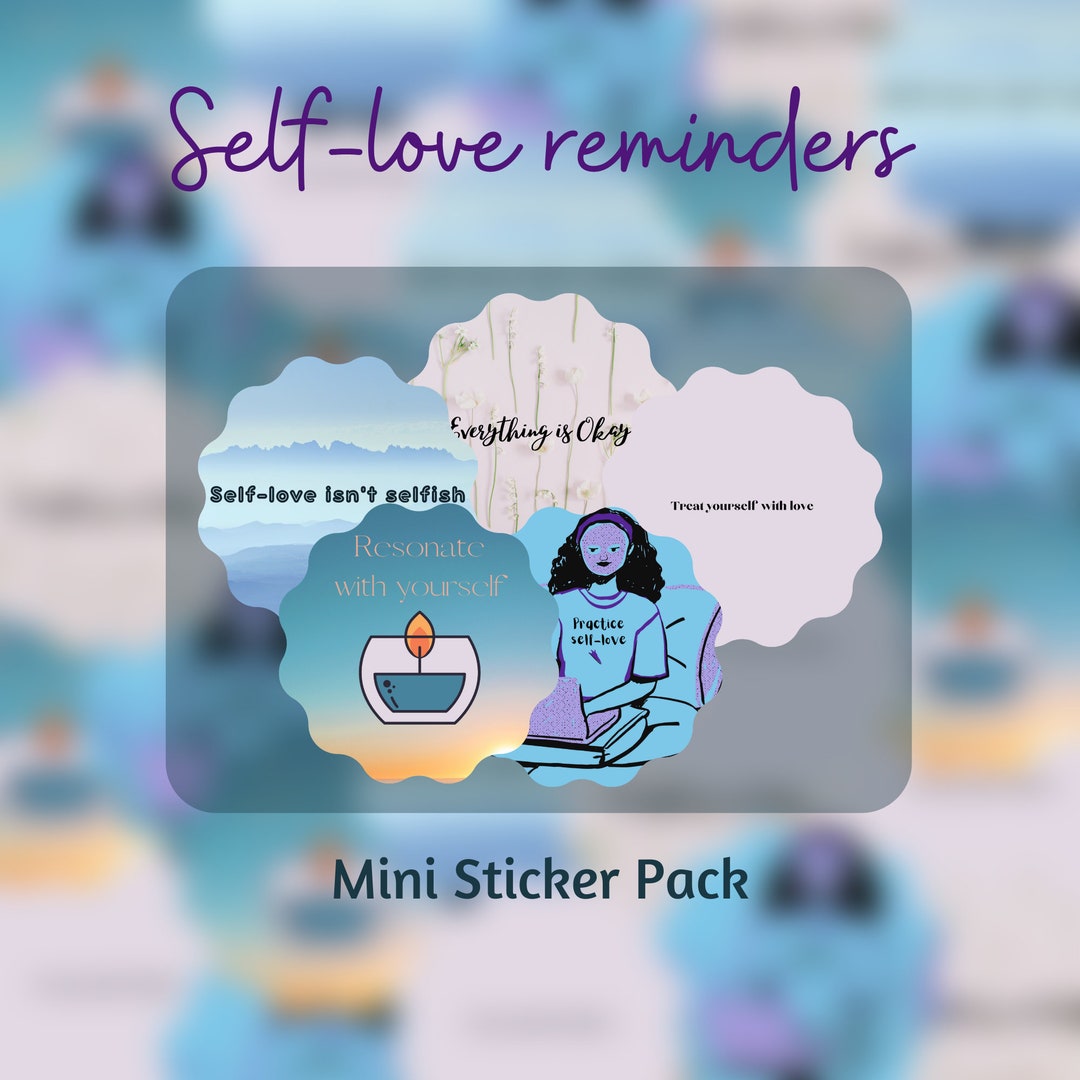 Self-love Reminders Mini Sticker Pack Sticker Pack for - Etsy