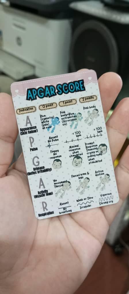 Printable ID Card for Nurses ( NRP+ Apgar Score) - Etsy