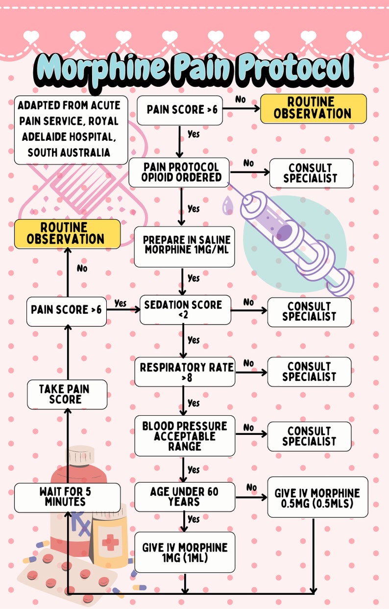 Printable Pain Score Protocol for Nurses - Etsy