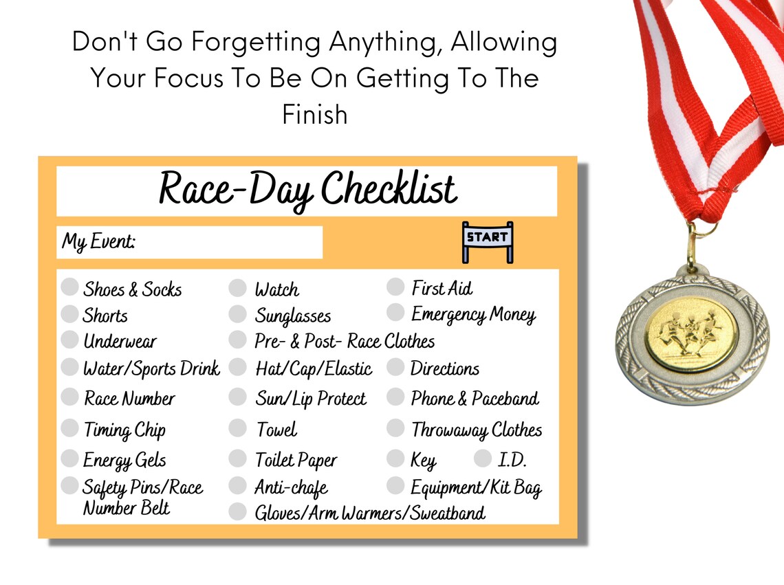 12 Week Marathon Training Plan Checklist for Marathon Runner | Etsy