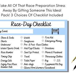 Good Luck Marathon Gift Pack, Running Gift, Marathon Printable, Gift ...