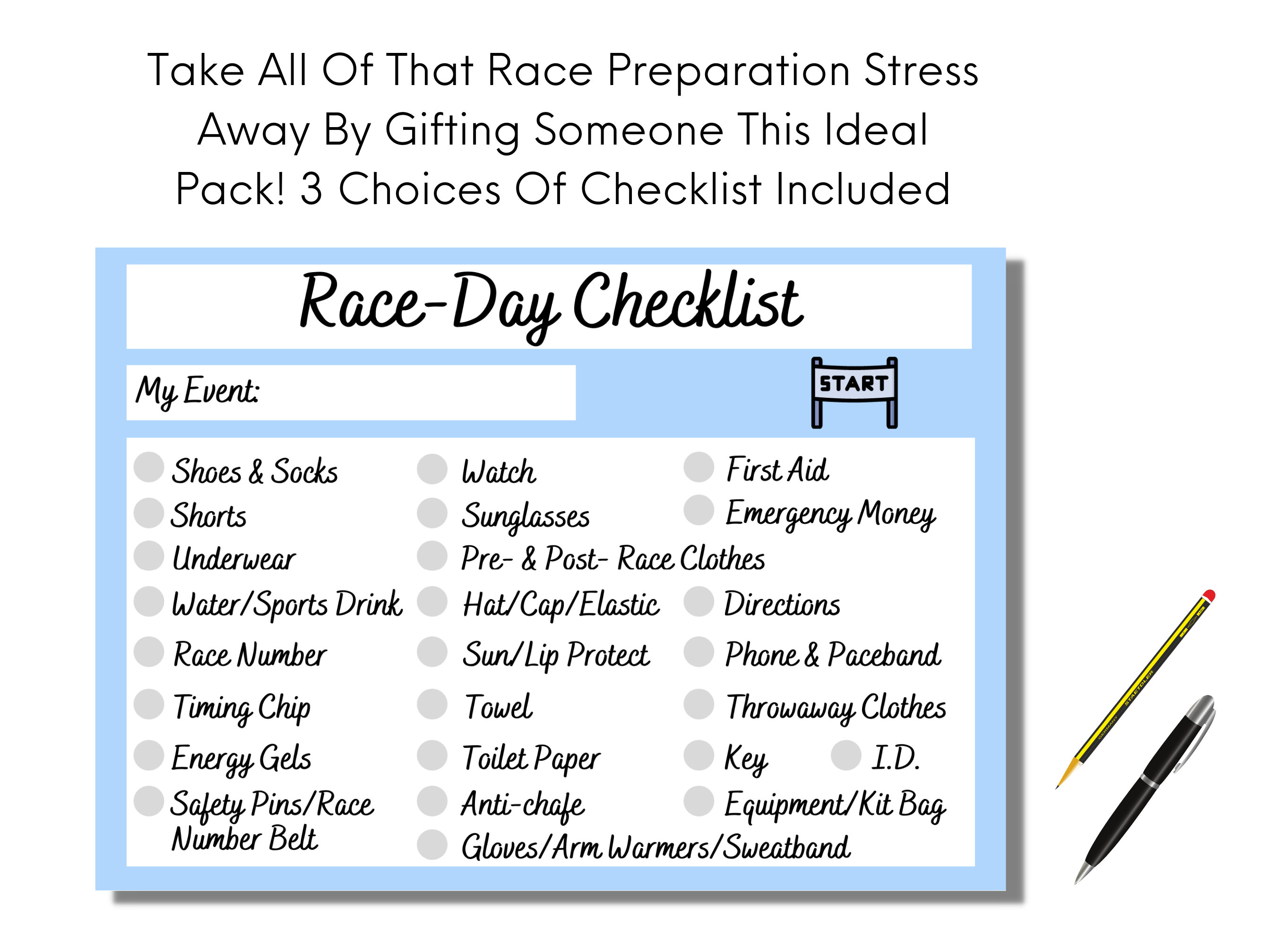 Good Luck Marathon Gift Pack, Running Gift, Marathon Printable, Gift ...